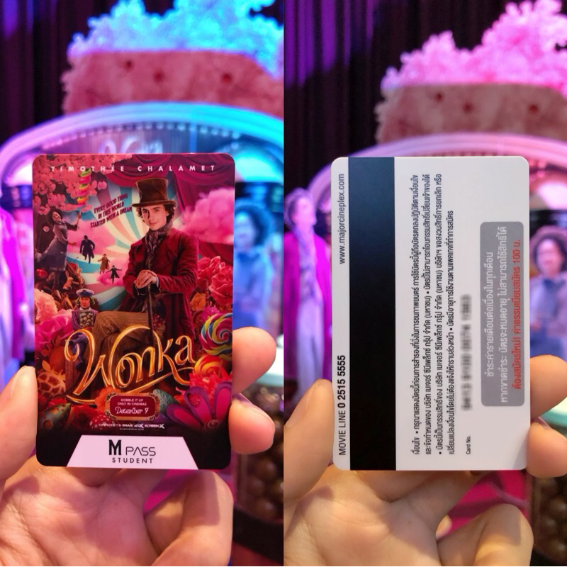 (Liveลด30%) บัตรสะสม Wonka วองก้า บัตร M Pass และ IMAX Collectible Card ...