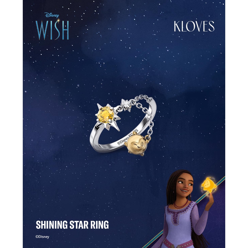 KLOVES - Disney Wish Collection - Shinning Star Ring แหวน Wish | Shopee ...