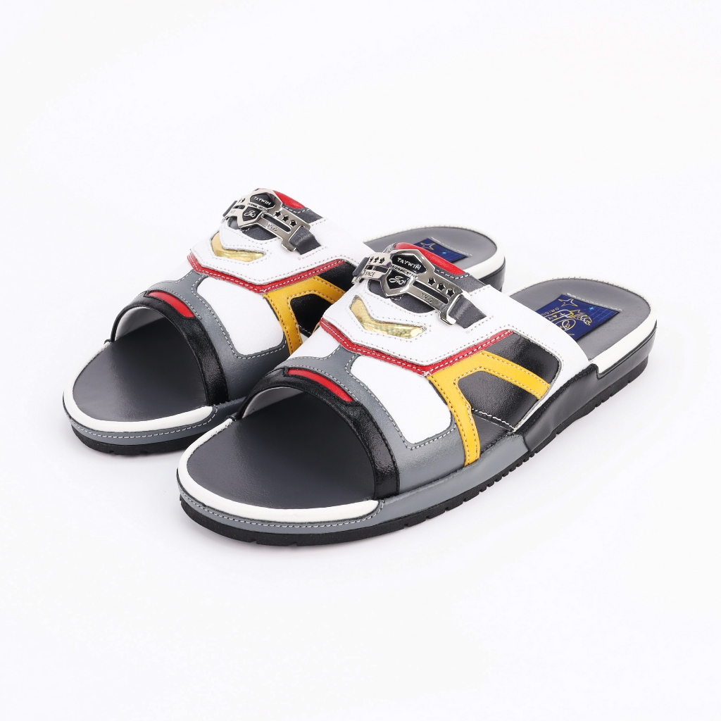 Taywin Original Style รองเท้าแตะขาวสลับพื้นหนา รุ่น 310V24006 | Shopee Thailand