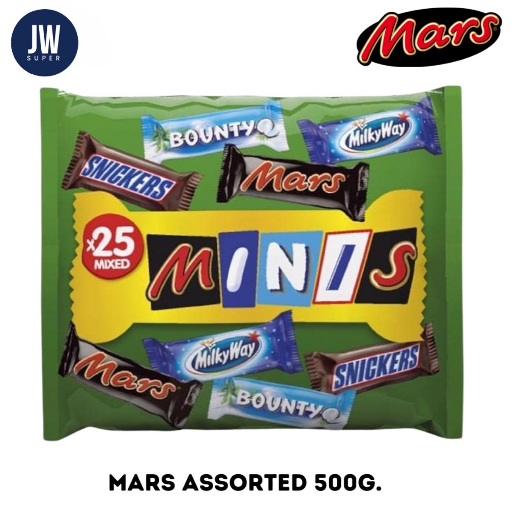 Mars Chocolate Minis Mix มาร์ส มินิช็อกโกแลตรวมแบรนด์ดัง (มี 25ชิ้น/ห่อ ...