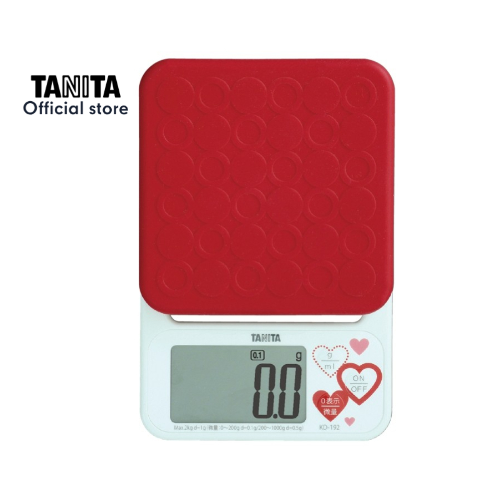 TANITA เครื่องชั่งน้ำหนักในครัวแบบดิจิทัล รุ่น KD-192 สีแดง พิกัด 2 กิโลกรัม | Shopee Thailand