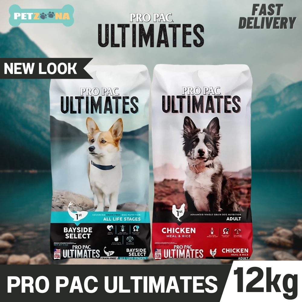 (แพ็คเกจใหม่) Pro Pac Ultimates สูตรปลาเนื้อขาวและไก่ ขนาด 12kg ...