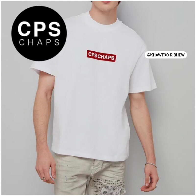 [New Collection] เสื้อยืดCPS ชายOversized Box Logo Tee ของแท้100%จาก ...