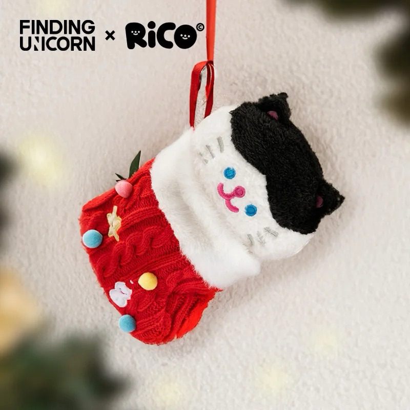 (พร้อมส่ง) rico christmas stocking cat plush doll (kancho) | Shopee ...