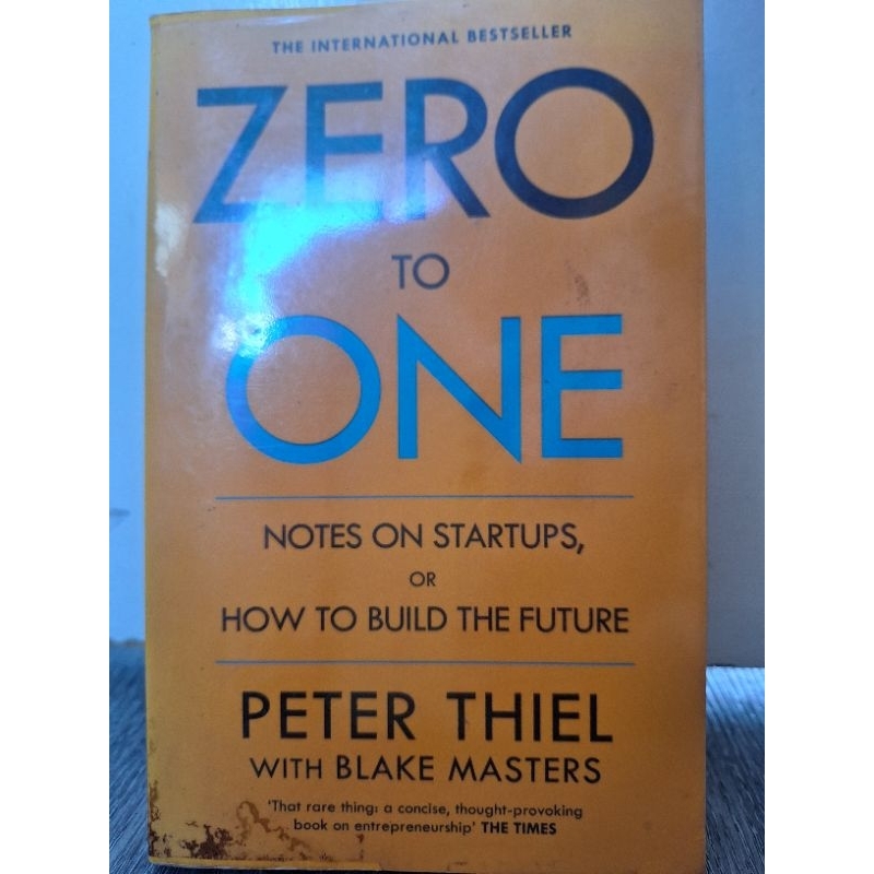 zero to one หนังสือมือสอง ภาษาอังกฤษ | Shopee Thailand