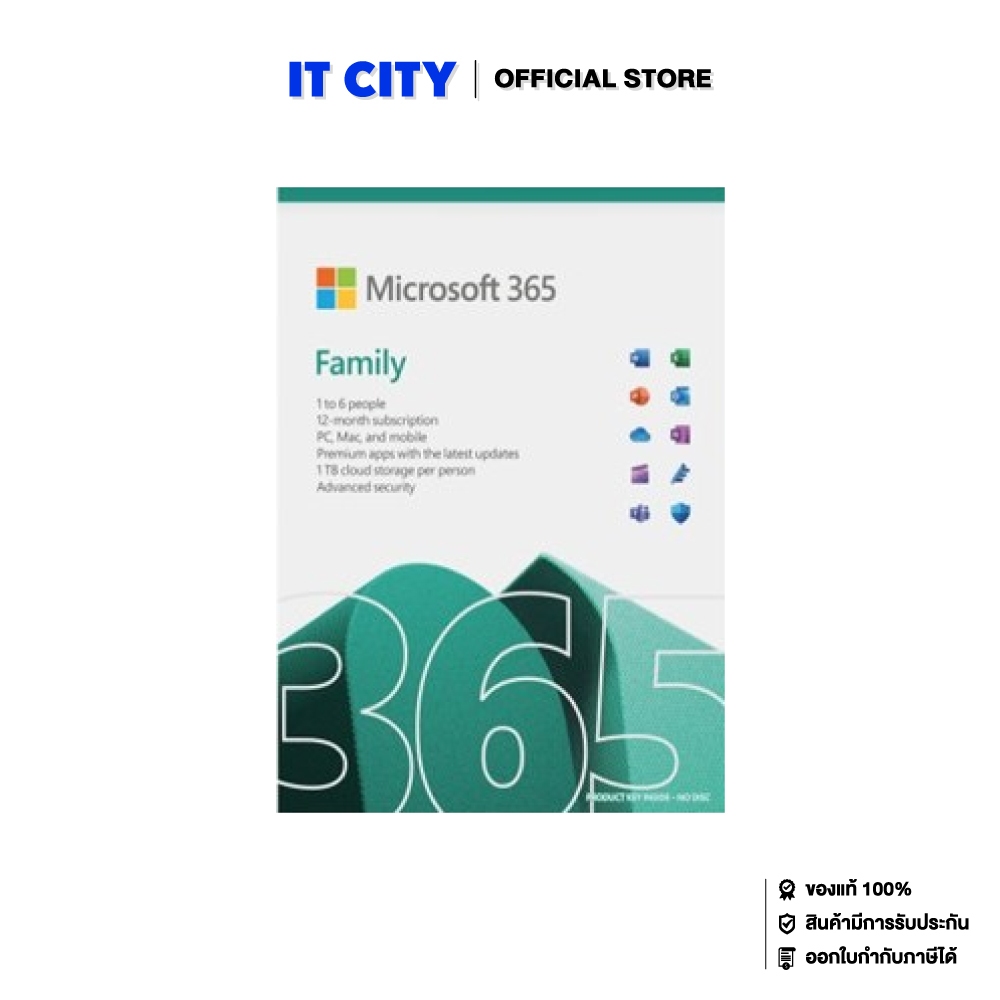 Microsoft M365 Family English Subscr 1YR APAC EM Medialess Emerging ...
