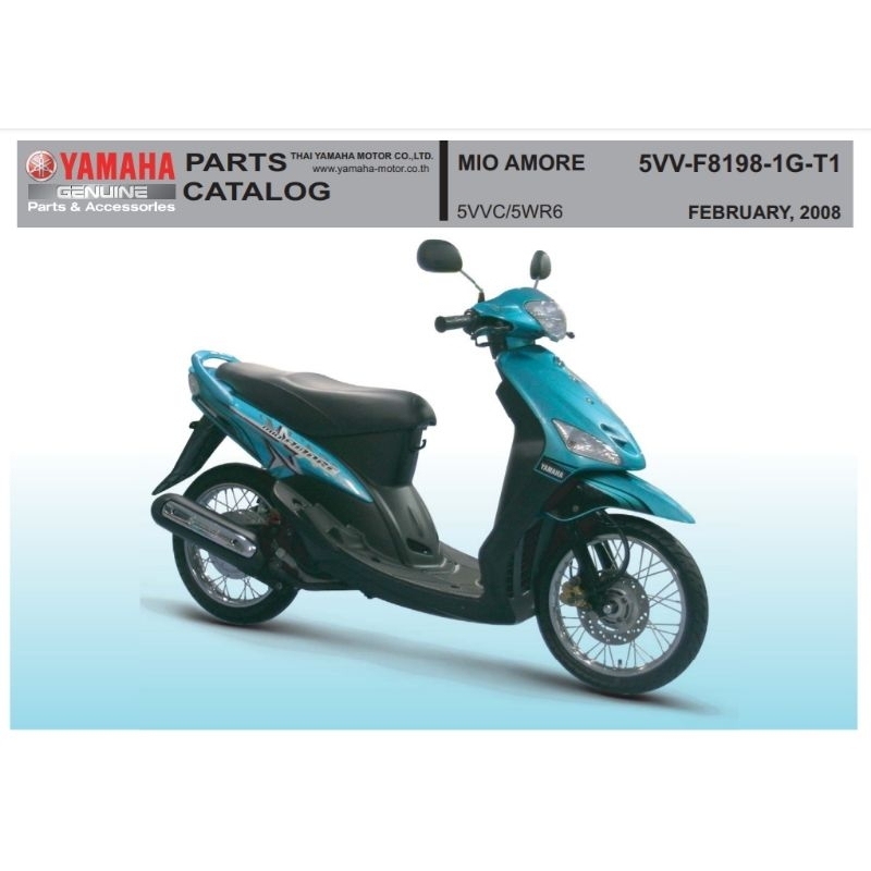 สมุดภาพอะไหล่ Yamaha Mio ( ปี 2004-2009 ) | Shopee Thailand