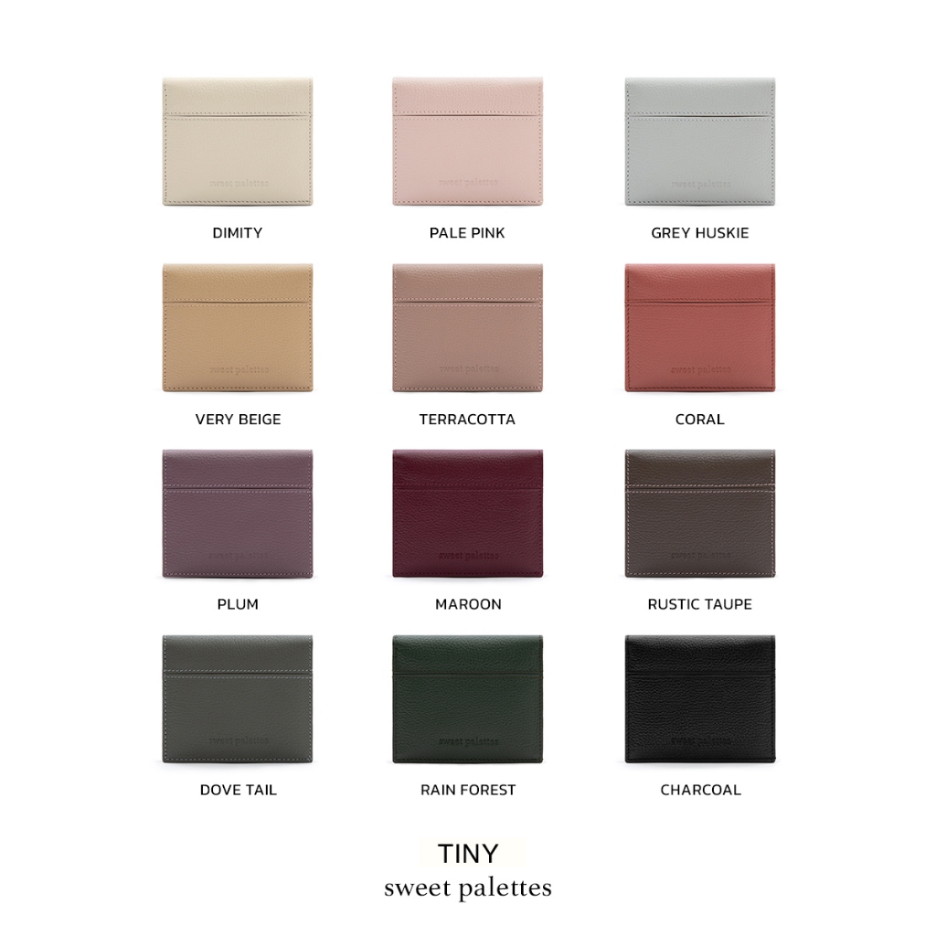 SALE: Sweet Palettes กระเป๋าหนังแท้ Tiny Wallet All Colors | Shopee ...