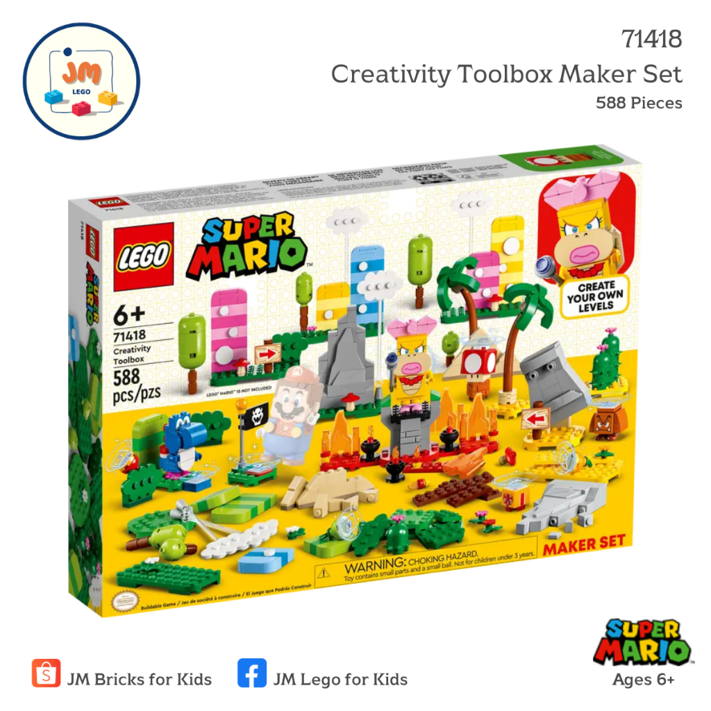 LEGO Super Mario 71418 Creativity Toolbox Maker Set (588 Pieces) สำหรับ ...