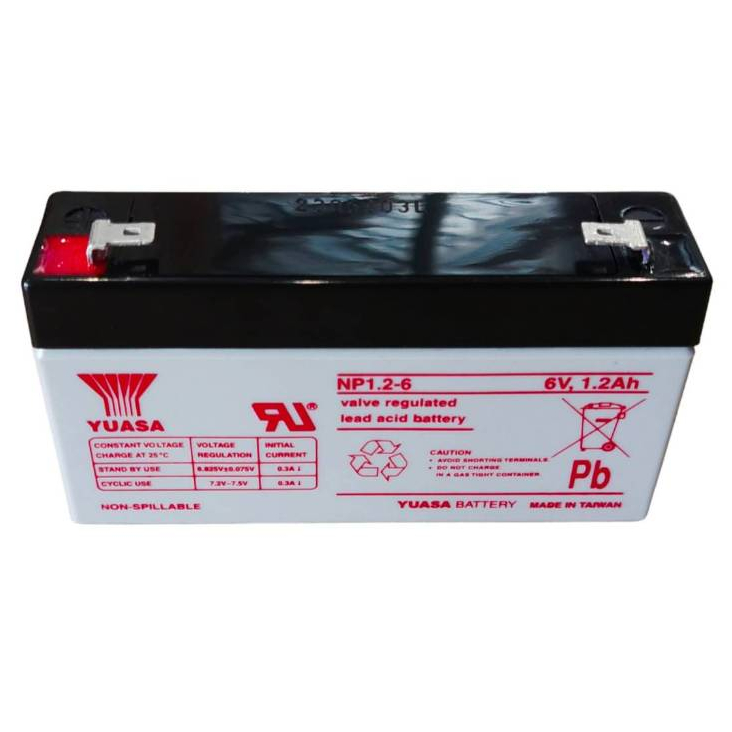 แบตเตอรี่ Yuasa NP1.2-6 (6V 1.2Ah) | Shopee Thailand