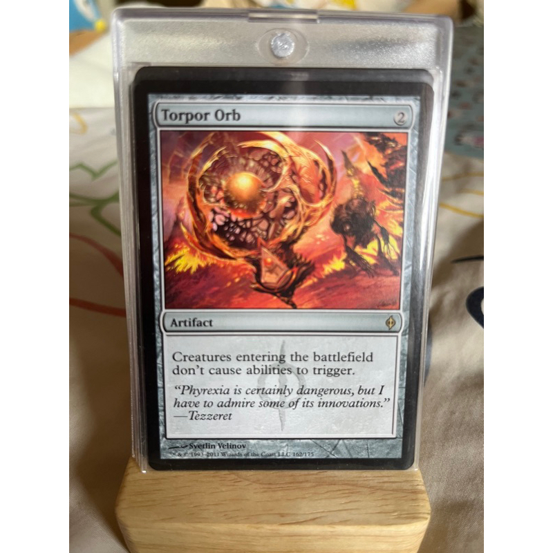 การ์ด MTG Torpor Orb Artifact Magic the gathering EDH รุ่น NPH สภาพ Ex ...