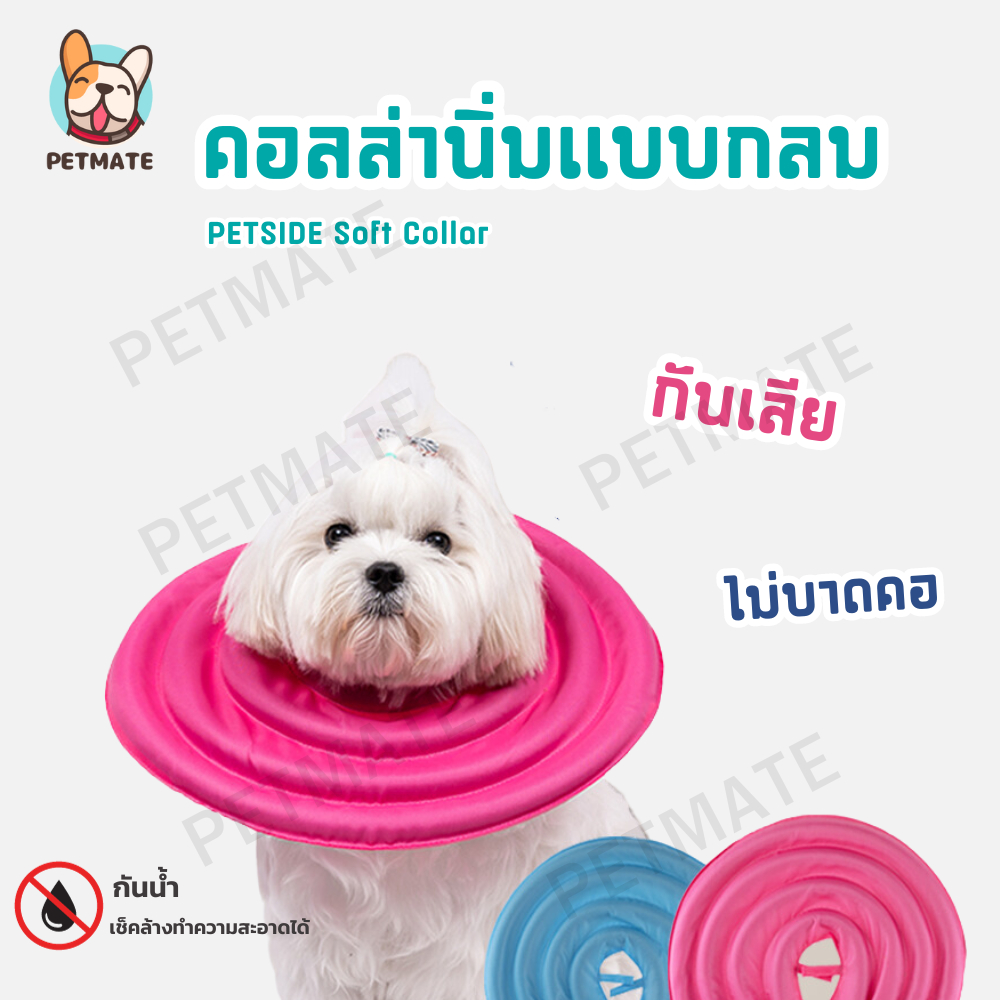 Petside คอลล่ากันเลียแผล เเบบนิ่ม ป้องกันการเลีย สำหรับสุนัขและแมว ...