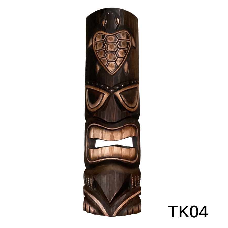 หน้ากากแขวนผนัง ทำจากไม้แกะสลักนำเข้าจากอินโด (บาหลี) 50 ซม. | Shopee Thailand