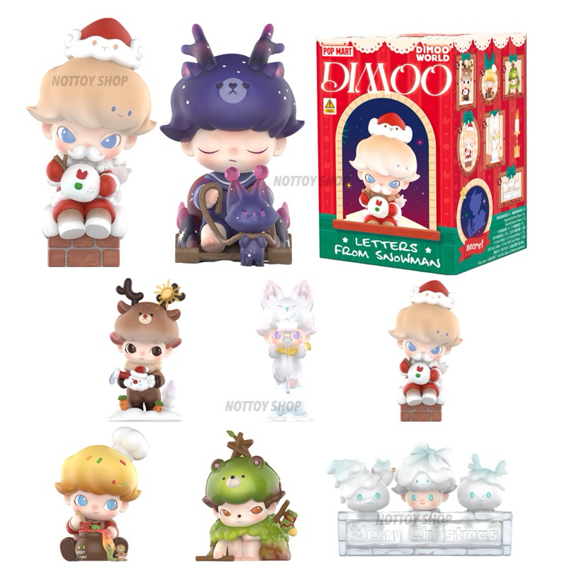 กล่องสุ่ม/ระบุตัว POPMART DIMOO Letter From Snowman’s | Shopee Thailand
