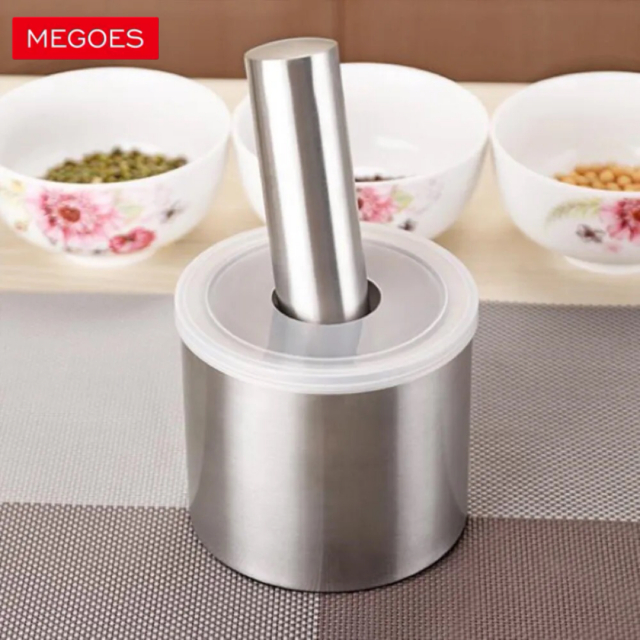 Megoes garlic press grinder ชุดครกสแตนเลส | Shopee Thailand