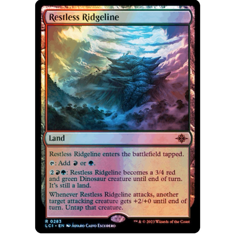 The Lost Caverns of Ixalan Foil: Restless Ridgeline | Shopee Thailand