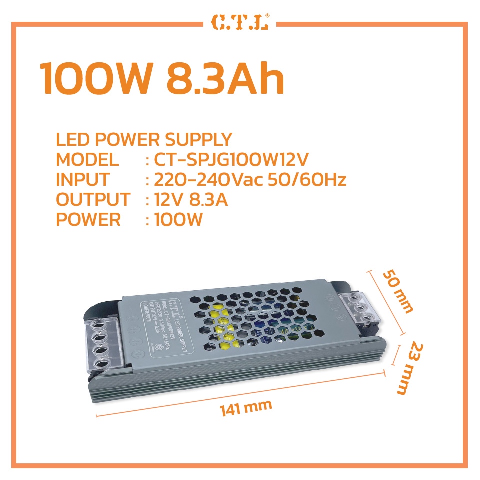 กล่องแปลงไฟ LED DC12V DC24V 60W 100W 200W 300W 400W Switching Power Supply หม้อแปลงพาวเวอร์ซัพพ ...