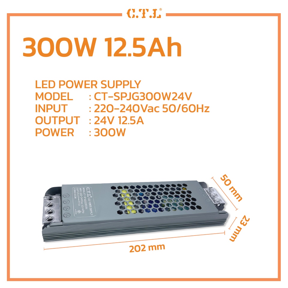 กล่องแปลงไฟ LED DC12V DC24V 60W 100W 200W 300W 400W Switching Power Supply หม้อแปลงพาวเวอร์ซัพพ ...