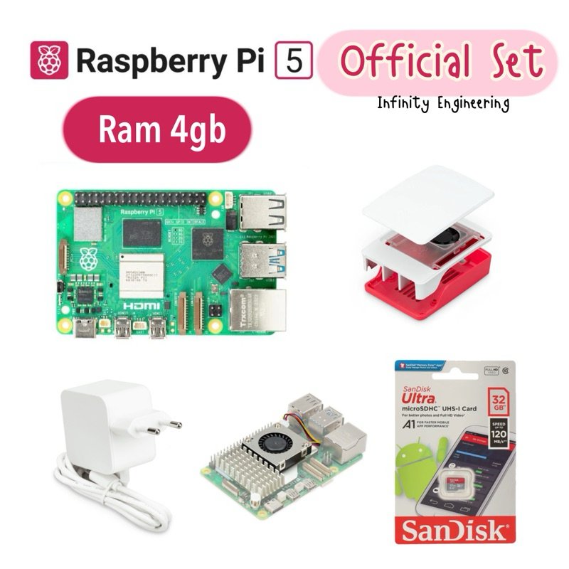 Raspberry Pi 5 Ram 4gb Official Kit ใหม่ล่าสุด พร้อมส่งจากไทย | Shopee ...