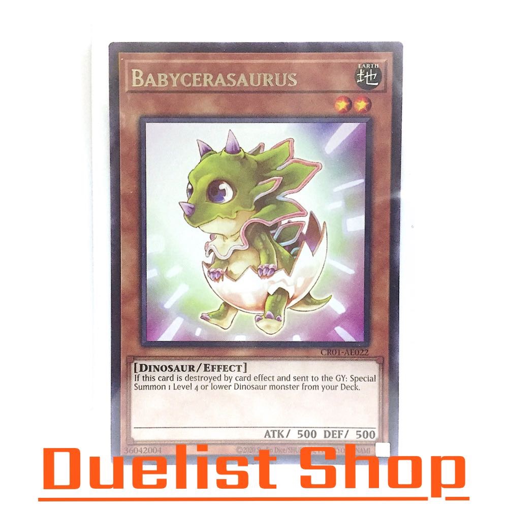 Babycerasaurus (R) Monster Earth Level2 [Dinosaur/Effect] ชุด CR01 ...