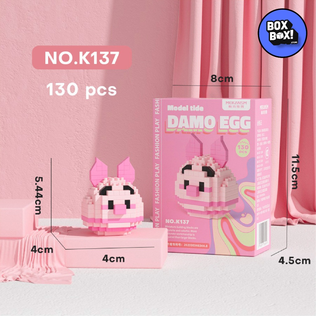 พร้อมส่ง!! DAMO_EGG บล็อคตัวต่อตัวต่อของเล่น บล็อกตัวต่อนาโน การ์ตูนน่ารัก ของเล่นสําหรับเด็ก ...