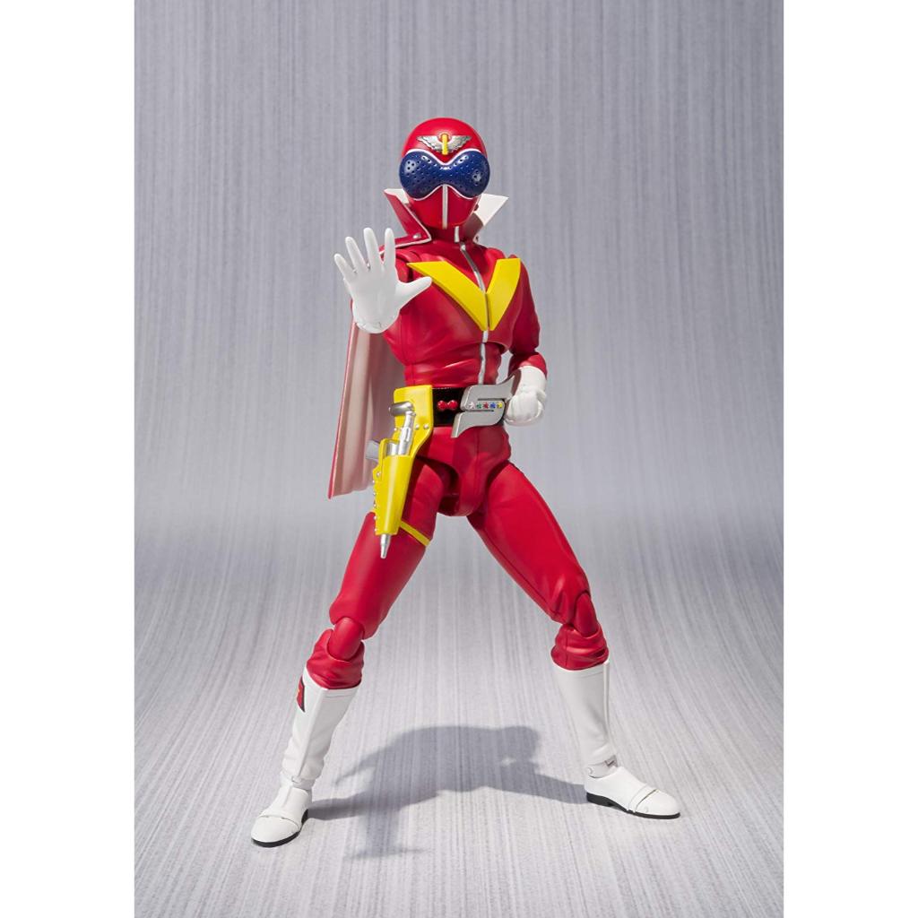 ฟิกเกอร์Bandai Tamashii Nations S.H. Figuarts Aka Ranger Himitsu Sentai ...