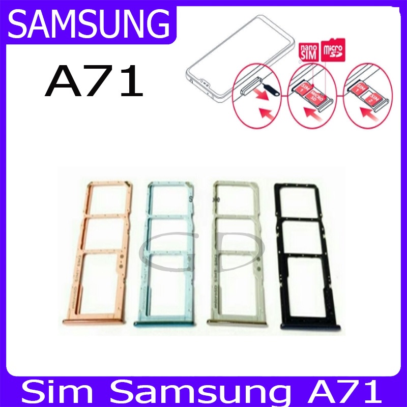 ถาดซิม ซิม Sim Samsung A71 ถาดใส่ซิม Samsung A71 ที่ใส่ซิมSamsung Sim ...