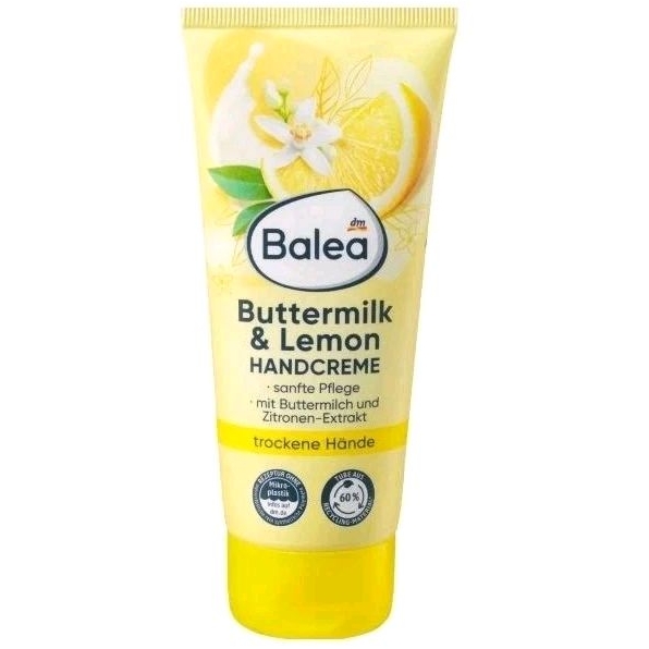 Balea Hand Cream : ButterMilk&Lemon 100 ml ครีมทามือ ทาตัว แฮนด์ครีม ...