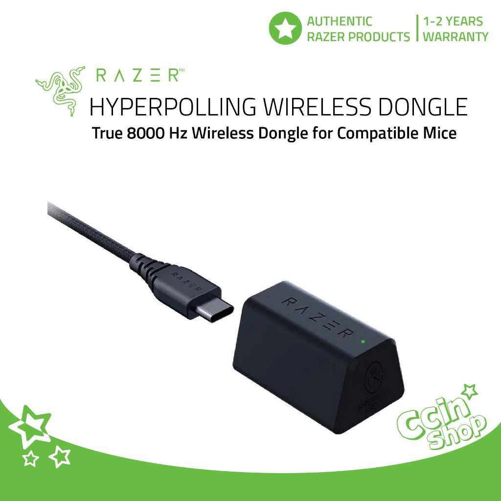 อุปกรณ์รับส่งสัญญาณ Razer HyperPolling Wireless Dongle ประกันต่างประเทศ ...
