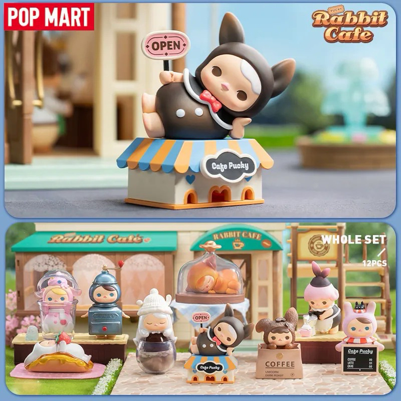 POP Mart PUCKY Rabbit Cafe Series Mystery Box | Shopee Thailand