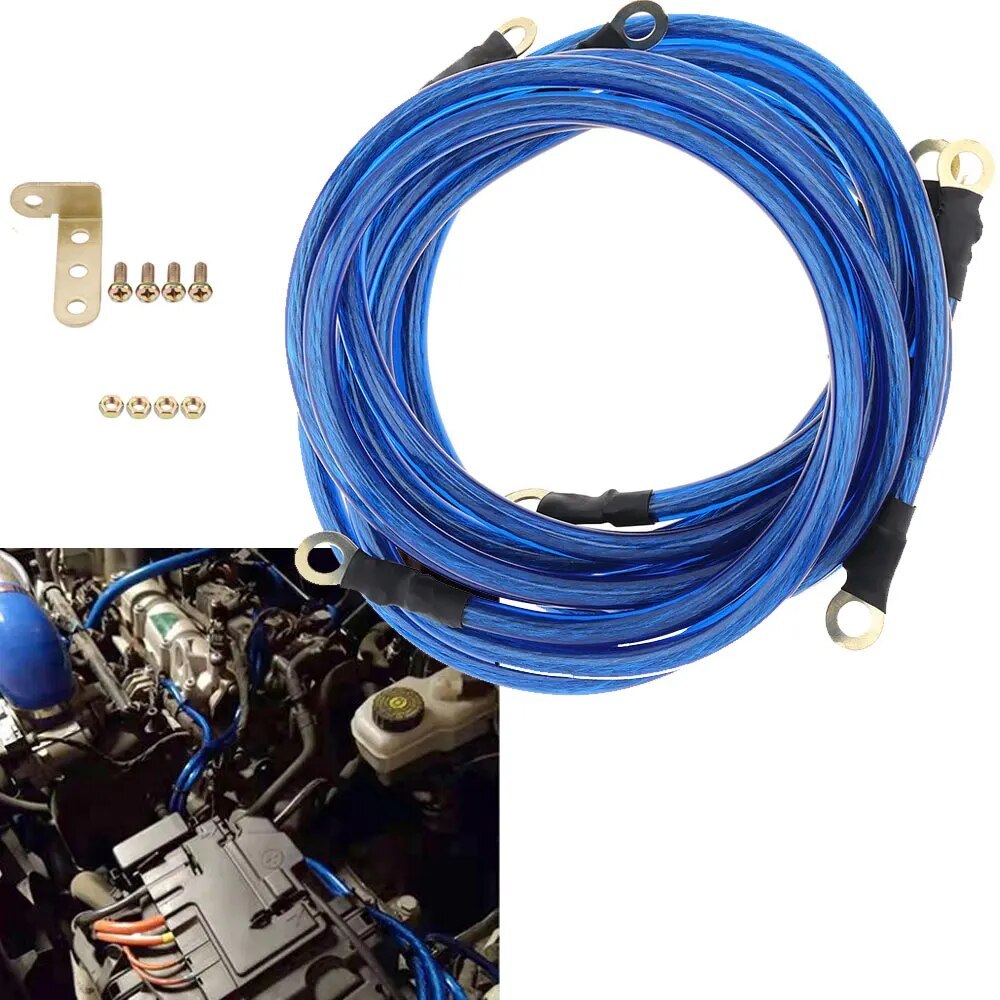 HKS GROUNDING WIRE KIT สายกราวด์สำหรับติดตั้งในห้องเครื่องยนต์ | Shopee ...