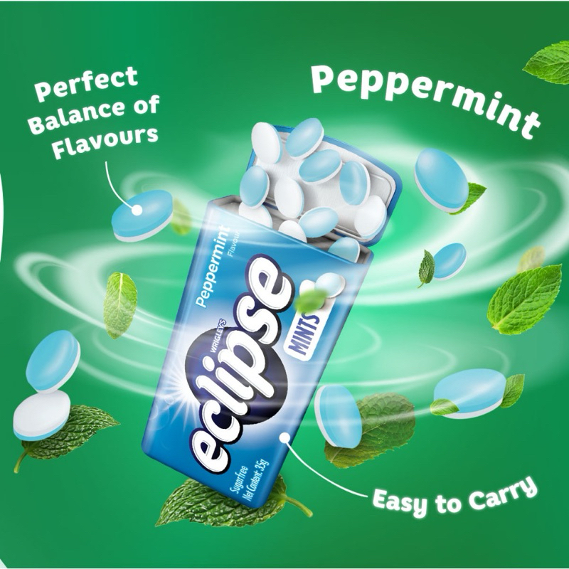 Eclipse Mints Sugarfree Candy (34g - 35g) ลูกอมไม่มีน้ำตาล (พร้อมส่ง) | Shopee Thailand