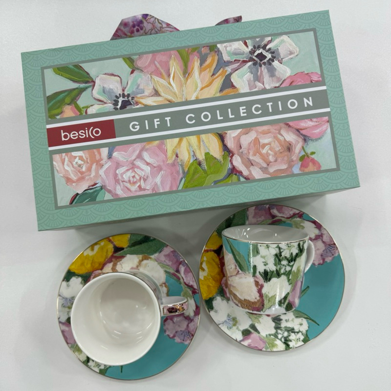 [ของใหม่] Besico ชุดแก้วเซรามิค ชุดแก้วของขวัญ ชุดถ้วยกาแฟ ชุดถ้วยน้ำชา ...