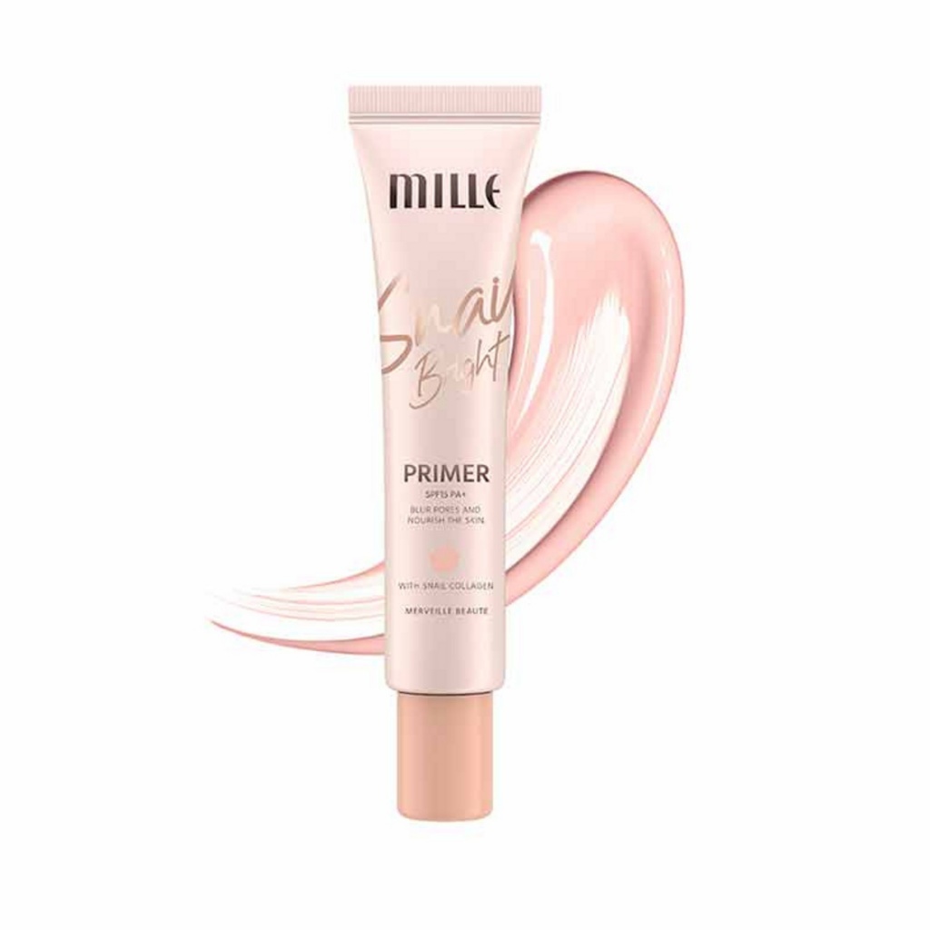 MILLE ไพรม์เมอร์ Snail Bright Primer SPF15 PA+ 15 กรัม | Shopee Thailand