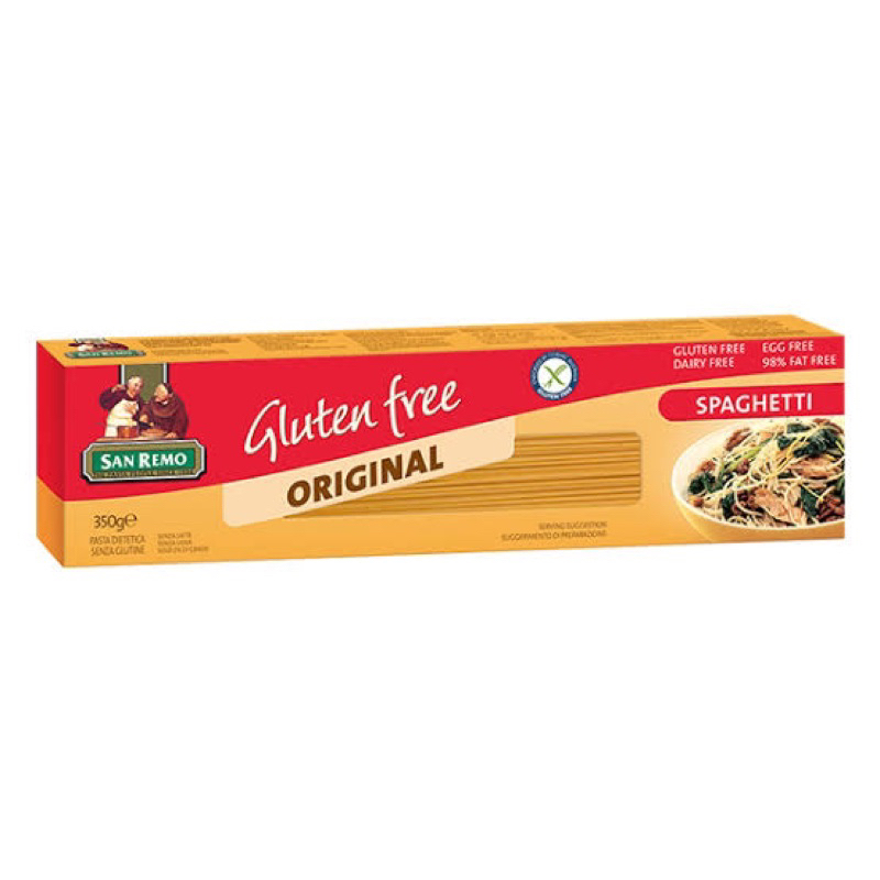 San remo gluten free original spaghetti 250g. เส้นสปาเก็ตตี้กลูเต้นฟรี ...