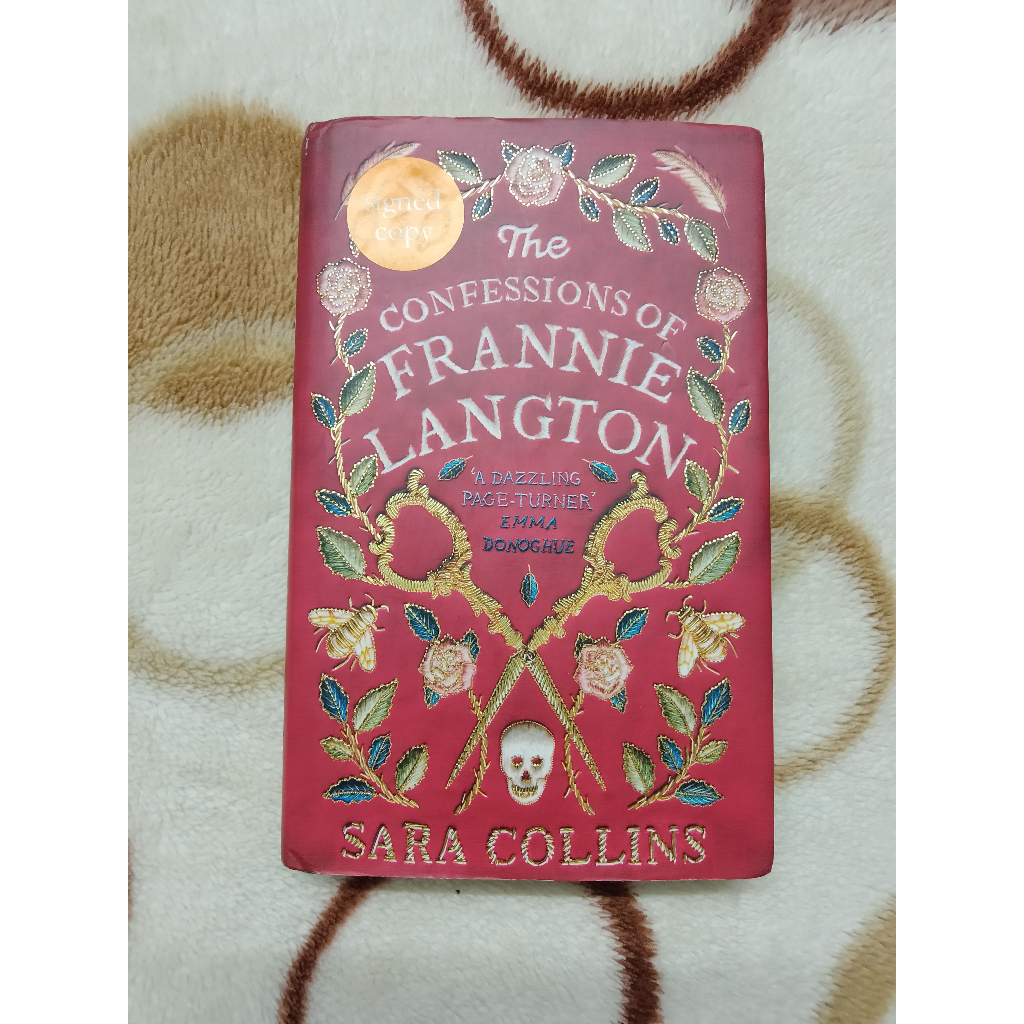 #2019 (ปกแข็งมือสอง) The Confessions of Frannie Langton *มีลายเซ็น ...