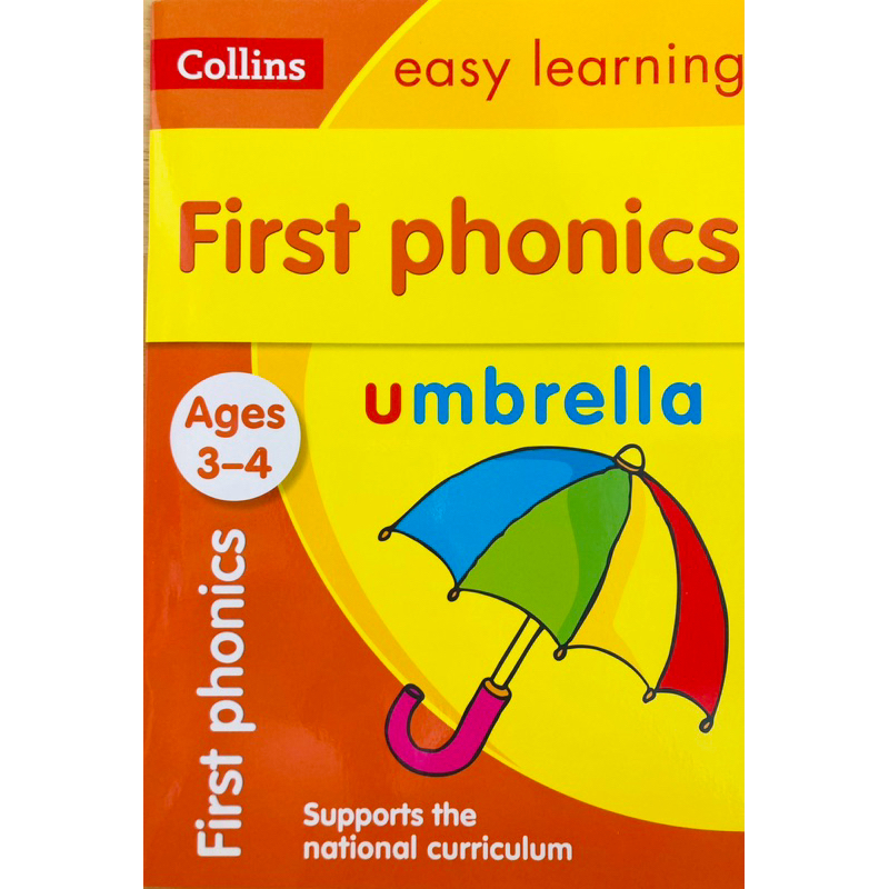(Ages3-4) Collins UK First Phonics Activity Book (Support British ...