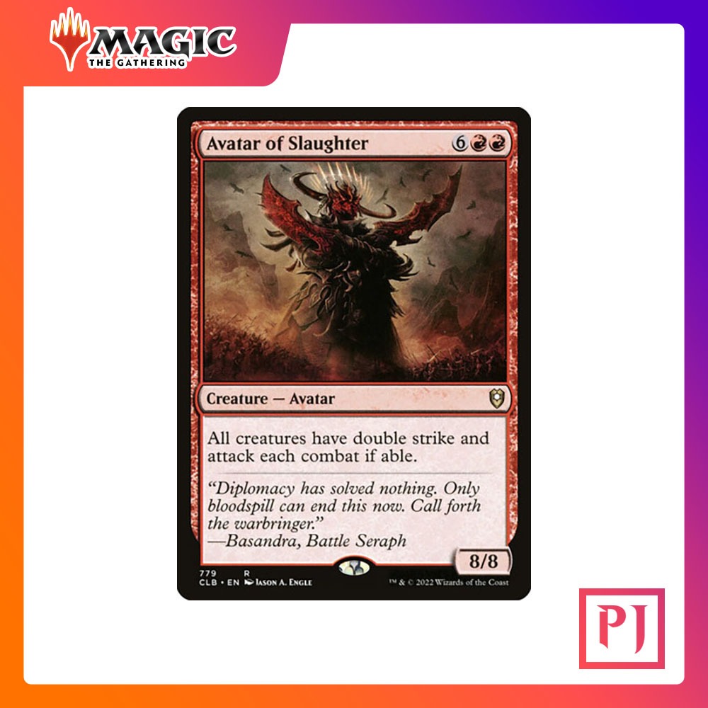 [MTG] Avatar of Slaughter [CLB] [RED] [RARE] [NORMAL] [ENG] (การ์ดเมจิค ...