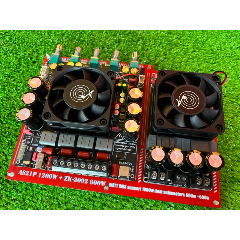 ฟิวชั่นบอร์ด AS-21p + ZK-3002 1800วัตต์ (ฐานรองบอร์ด) | Shopee Thailand