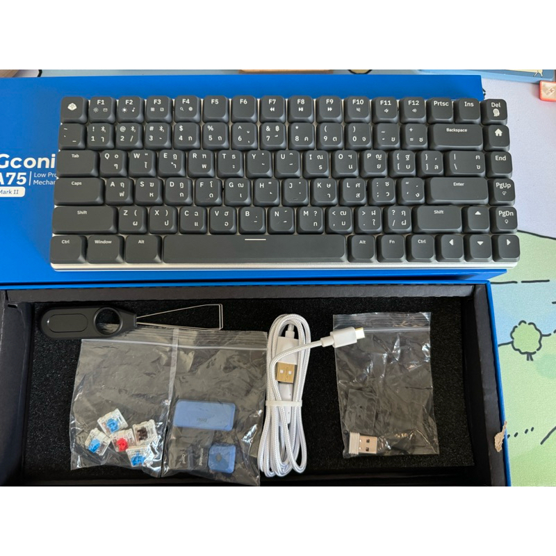 มือสอง Gconic A75 MK II Ultra Slim Mechanical Keyboard + Keycap ...