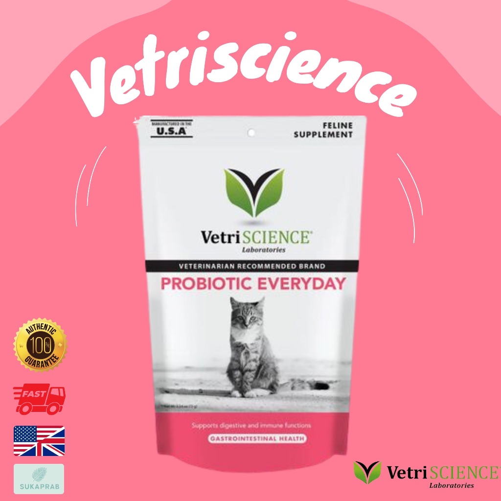 พร้อมส่ง Vetri Science Probiotic Everyday for Cats แก้ท้องเสีย ถ่ายเหลว ...