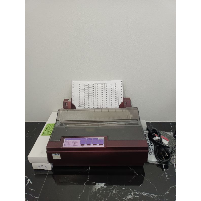 Epson LQ-300+ II Dot Matrix Printerสีมังคุดแถมหมึก2กล่องอุปกรณ์ครบ ...
