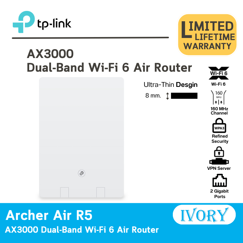 [New! WiFi 6] TP-Link / Archer Air R5 (เราเตอร์) AX3000 Dual-Band Wi-Fi ...