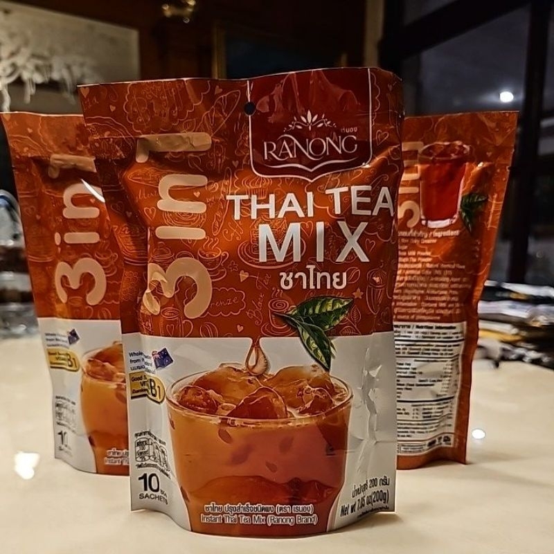 ชาไทยปรุงสำเร็จชนิดผง ตราเรนอง (10 ซอง) Instant Thai Tea Mix (10 ...