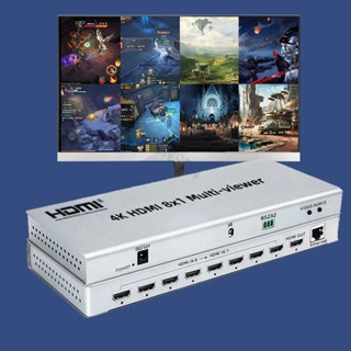 4K 8X1 HDMI Quad Multiviewer Switch Switcher 8 In 1 Out สวิทช์แบบไม่มี ...