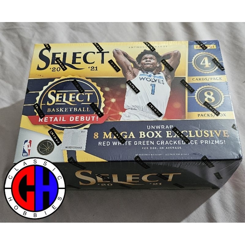 2020-21 Panini Select NBA Basketball Mega Box (Anthony Edwards Rookie ...