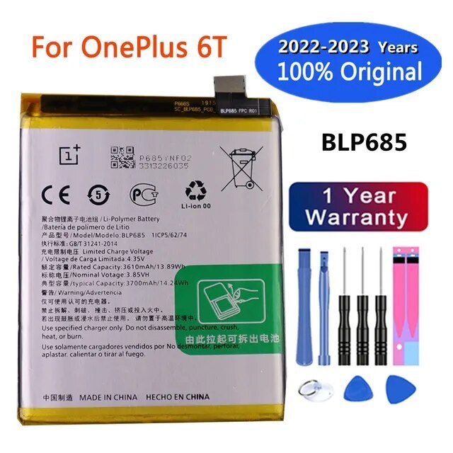 แบตเตอรี่ BLP685 แท้ สำหรับแบตเตอรี่ OnePlus 6T/ OnePlus 7/ blp685 ความ ...