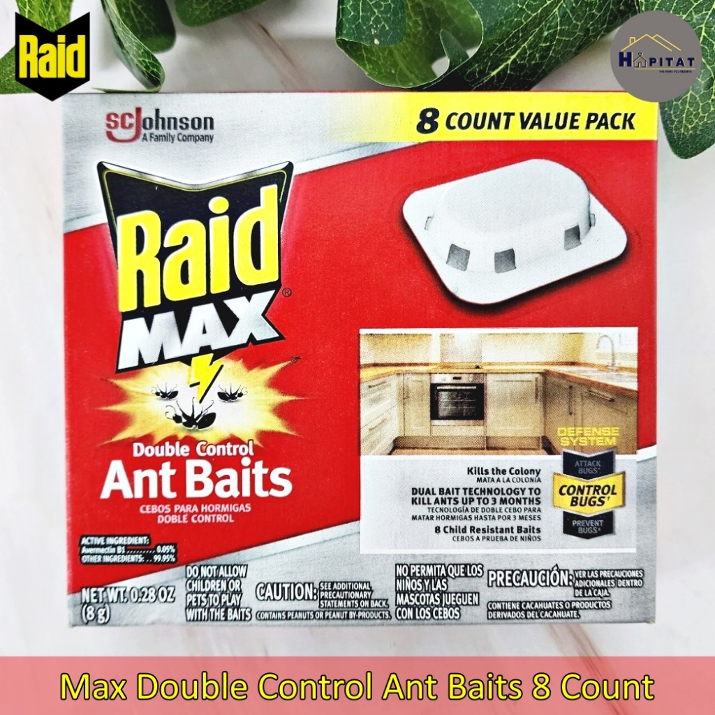 {Raid®} Max Double Control Ant Baits 8 Count ผลิตภัณฑ์กำจัดมด ไล่มด ...