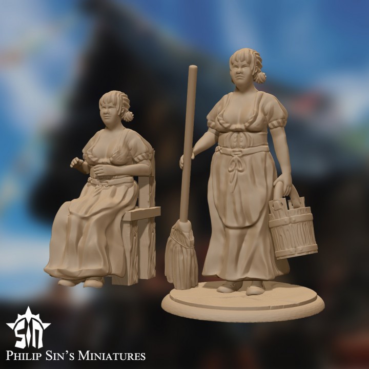 โมเดลชาวบ้าน ยุคกลาง Medieval Citizens Set for TRPG, DND Diorama and wargame | Shopee Thailand
