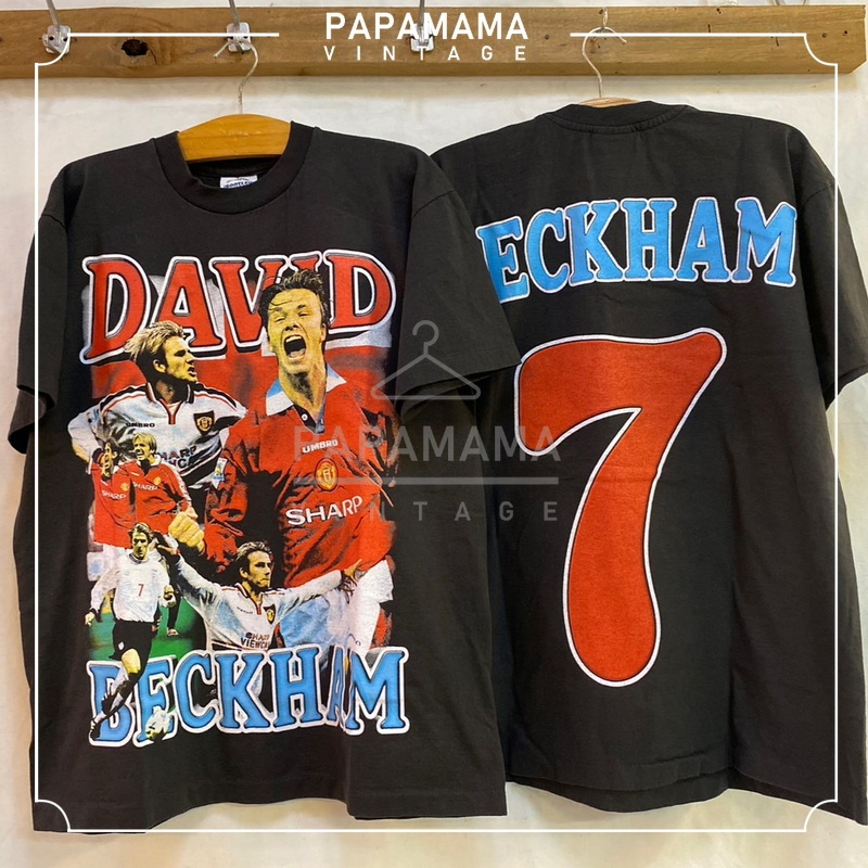[ BECKHAM ] No7 Original Bootleg แท้ วินเทจ เสื้อบอล ตำนาน papamama ...